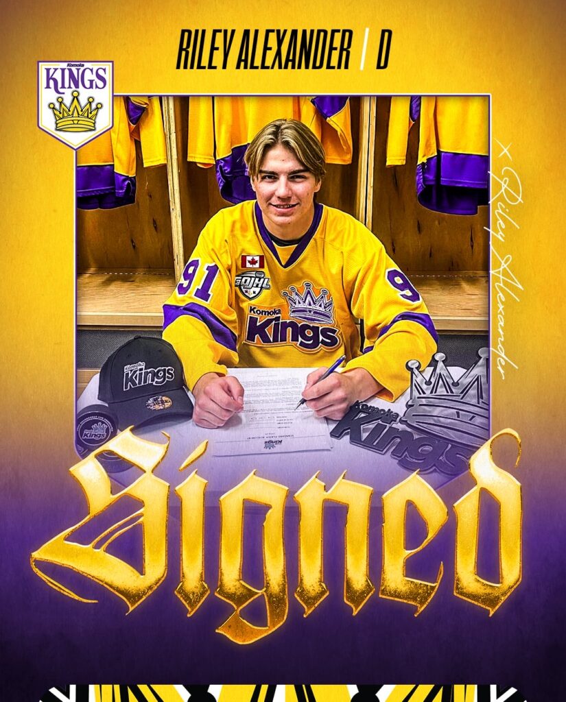 Riley Alexander Returns to Komoka for 2024-2025 | Komoka Kings