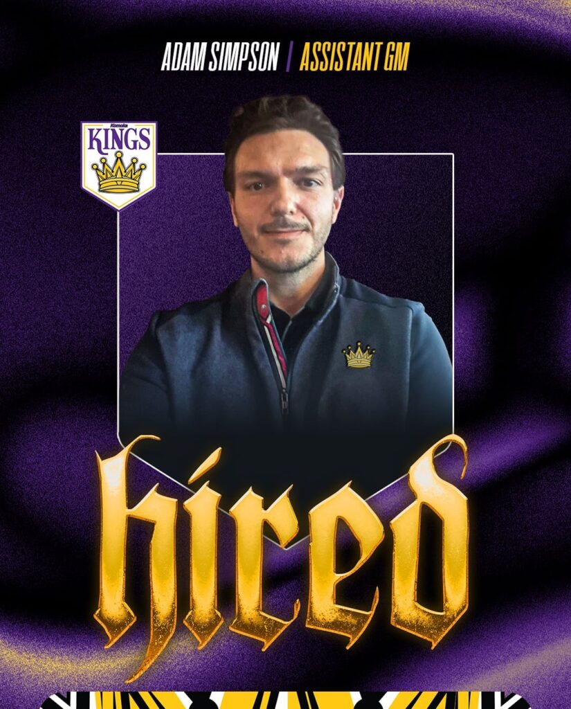 Kings Name Adam Simpson Assistant GM | Komoka Kings